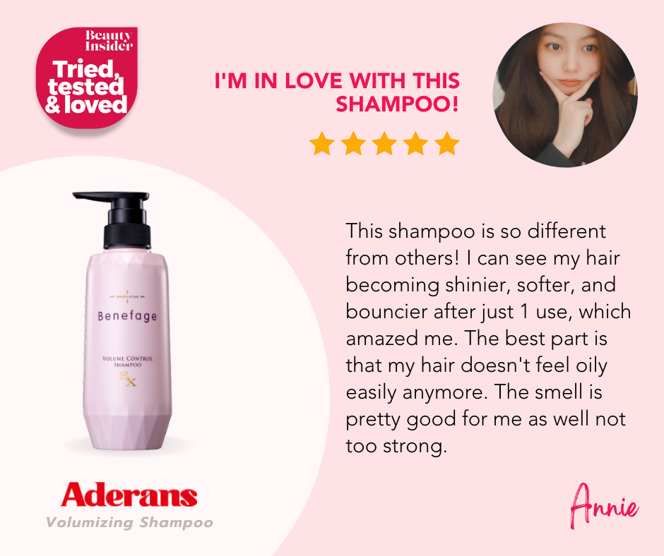 Benefage Volumizing Shampoo for WOMEN | Aderans Singapore Online Store